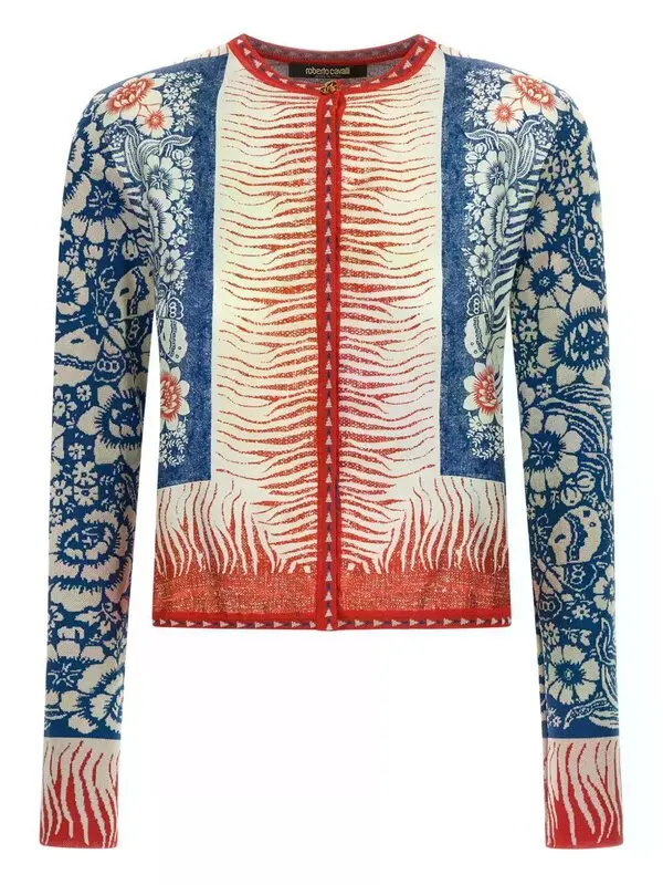 Roberto Cavalli Bandana-print Sweater