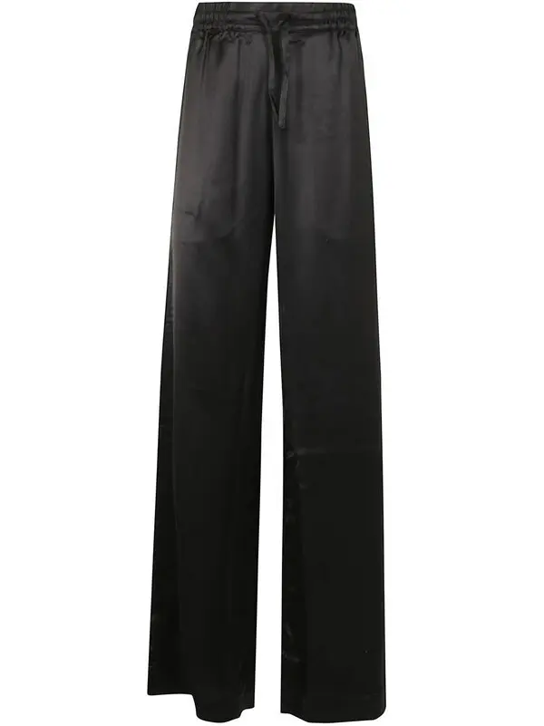 MARINE SERRE Satin Drawstring Trousers