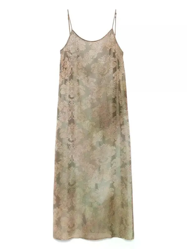 UMA WANG Anaya Midi Dress - Brown