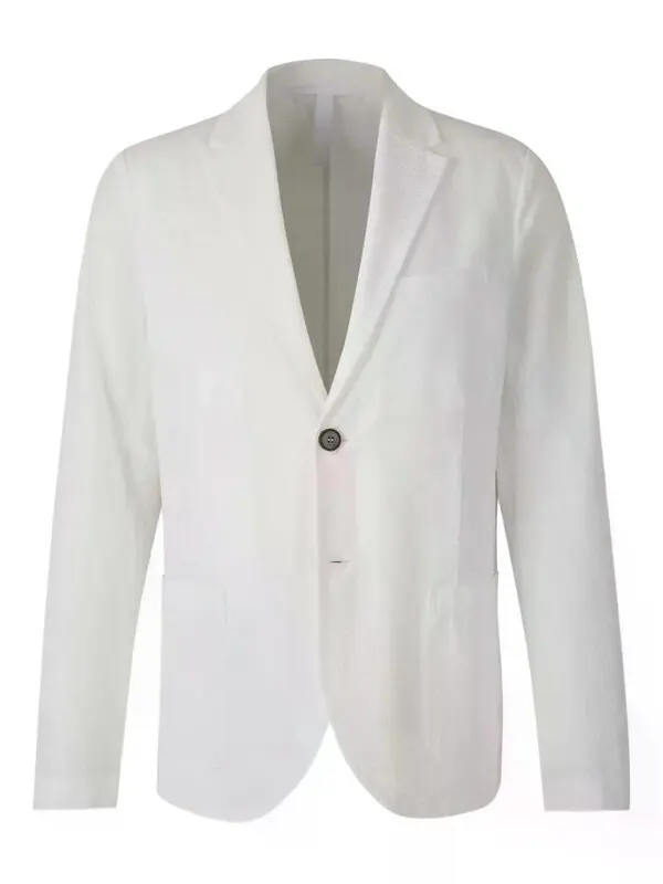 Harris Wharf London Textured Single-breasted Blazer - White