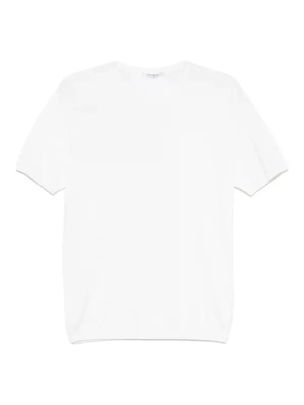 KANGRA Fine-knit T-shirt - Neutrals