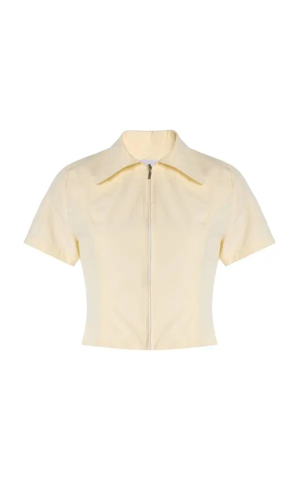 ALFIE Sulta Cropped Cotton Top