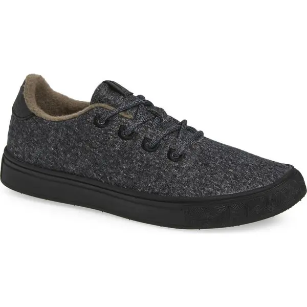 YY NATION Cirro Wool Blend Low Top Sneaker - Charcoal / Black