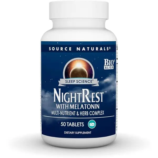 SOURCE NATURALS Sleep Science Nightrest 50 Tablets