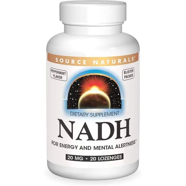 SOURCE NATURALS Nadh Peppermint 20mg Lozenges 20 Lozenges