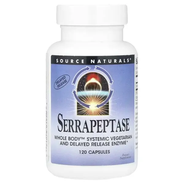 SOURCE NATURALS Serrapeptase 120 Capsules