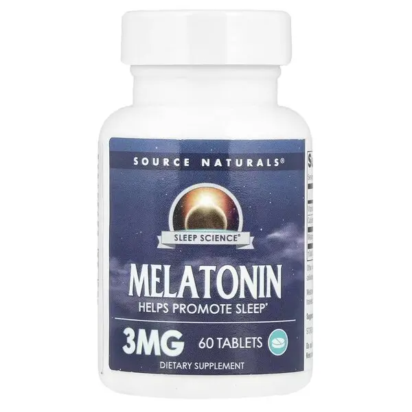 SOURCE NATURALS Melatonin 3mg 60 Tablets