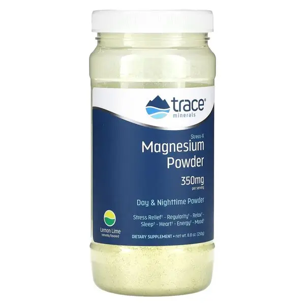 TRACE MINERALS Stress-x Magnesium Powder Lemon-lime