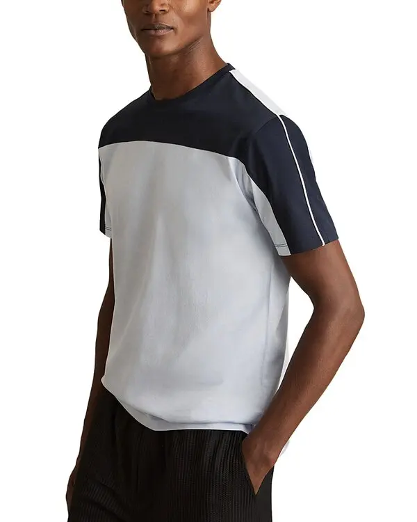 REISS Mercerized Color Blocked Tee