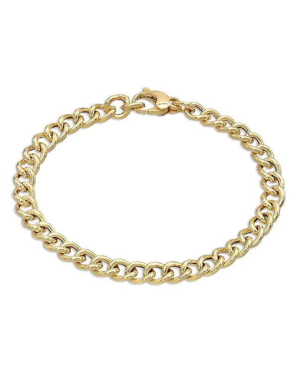 ZOE LEV 14k Yellow Large Curb Link Chain Bracelet