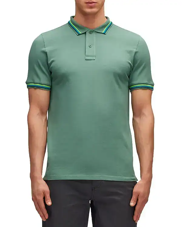Sundek Brice Pique Regular Fit Polo Shirt Camo Green Editorialist