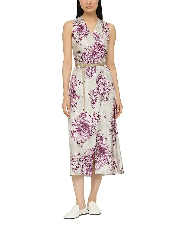 Lafayette 148 New York Silk Floral Dress