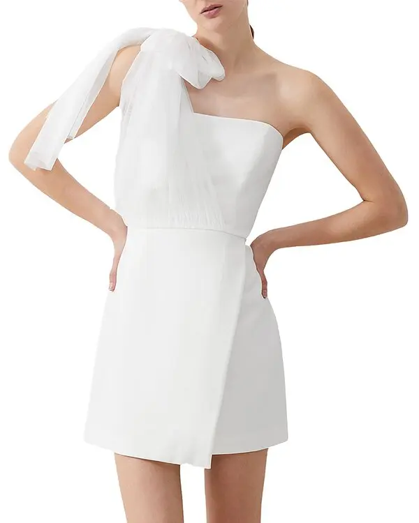 French Connection Whisper Tulle Bow Dress