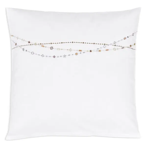 CHRISTIAN FISCHBACHER Juwel Embroidered Sateen Euro Sham