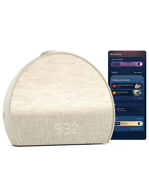 HATCH, INC. Restore 3 Smart Sunrise Alarm Clock Sound Machine Screen-free Bedroom Sleep Guide - Putty