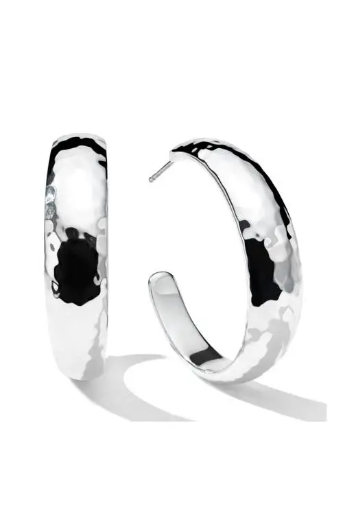 Ippolita Classico Hammered Hoop Earrings