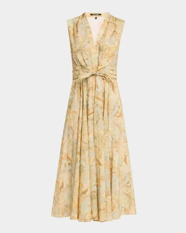 Kobi Halperin Junia Pleated Midi Dress