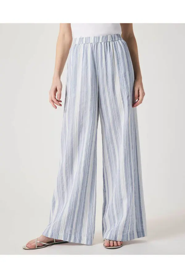 Splendid Raegan Stripe Pant - White