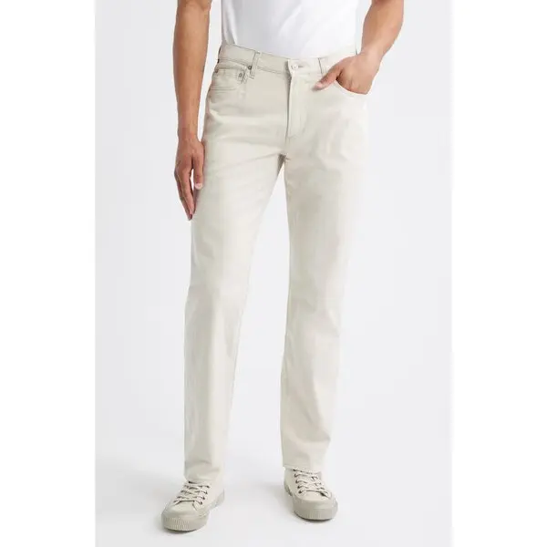 Citizens Of Humanity Elijah Relaxed Straight Stretch Linen & Cotton Pants - Natural