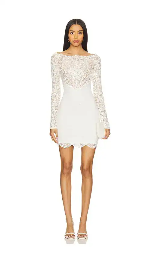 House Of Harlow 1960 X Romy Mini Dress In White - 6% Off | Editorialist