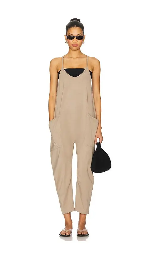 Free People Hot Shot Onesie - Mocha Latte