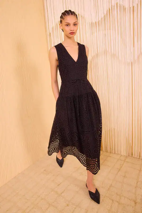 strapless open back dress Embellished Bandeau Cowl Neck Maxi Dress in Black - 10