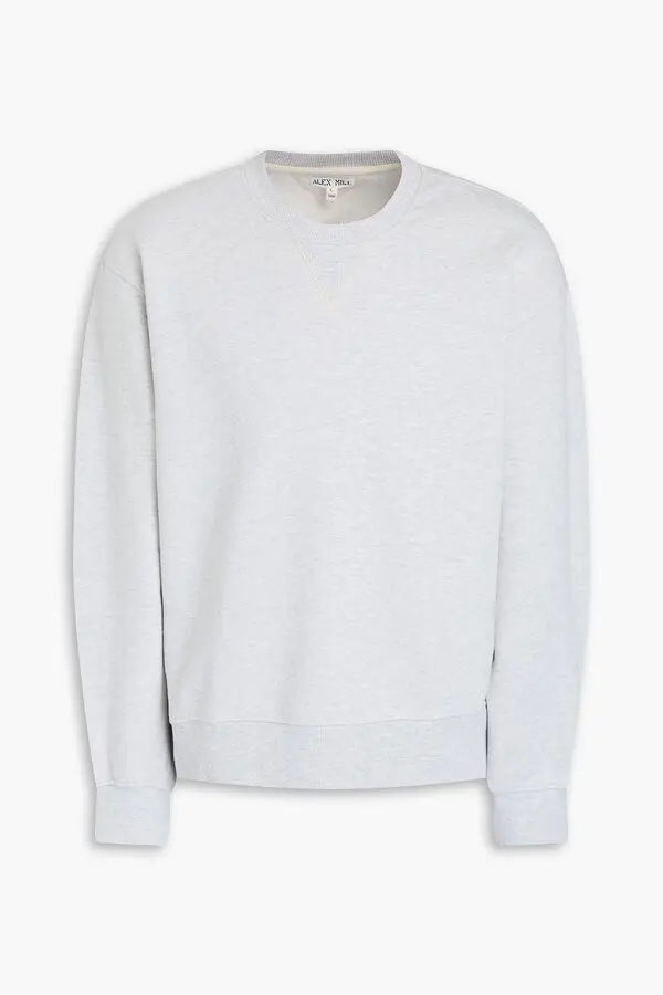 ALEX MILL Marlon Cotton-blend Fleece Sweatshirt - Light Gray