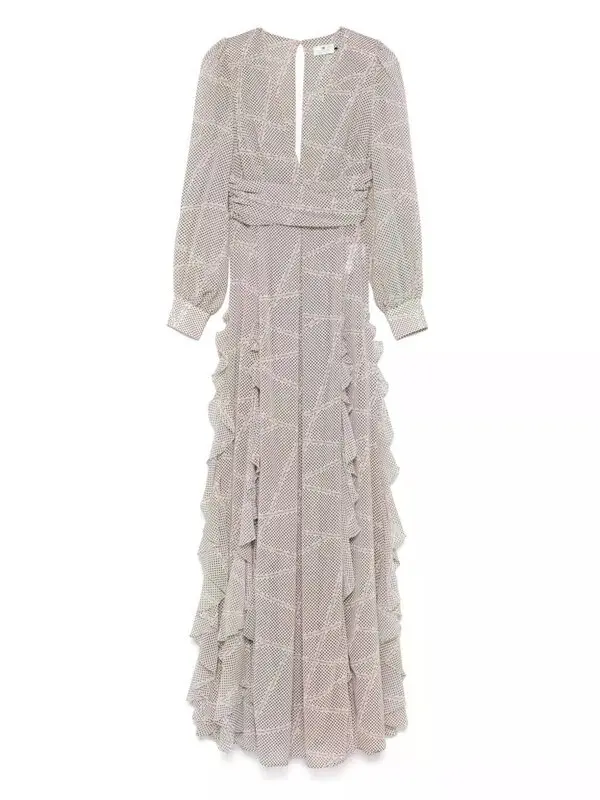 Elisabetta Franchi Polka-dot Maxi Dress