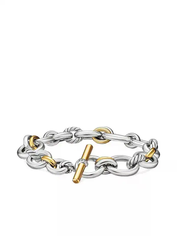 David Yurman Dy Mercer® Chain Diamond Bracelet Silver Editorialist