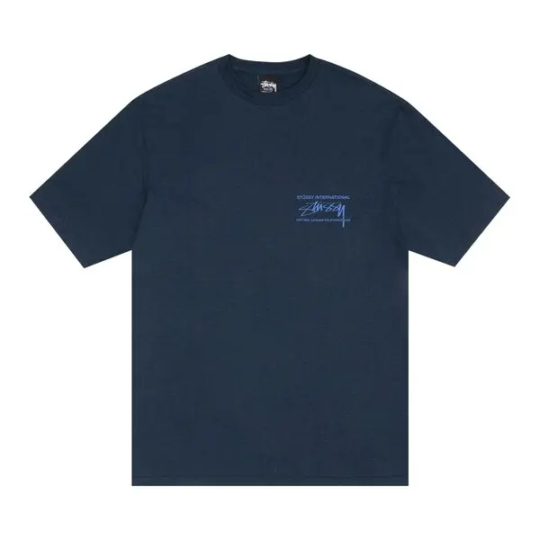 StÜssy Smooth International Tee 'navy
