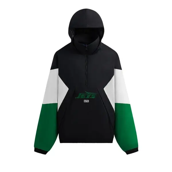 Kith 47 For The Nfl: Jets Quarter Zip Anorak With Hood - Multicolor