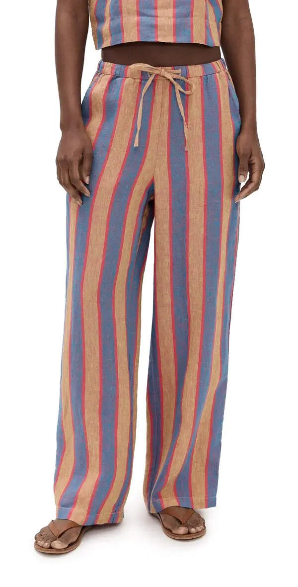 Rails Emmie Striped Linen Pants - Rio Stripe