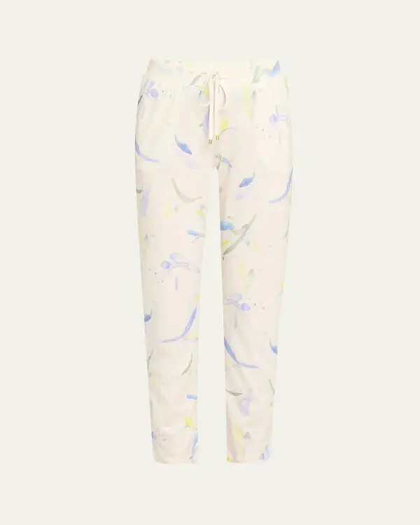 Hanro Botanical-print Lounge Pants - Dive Of Color
