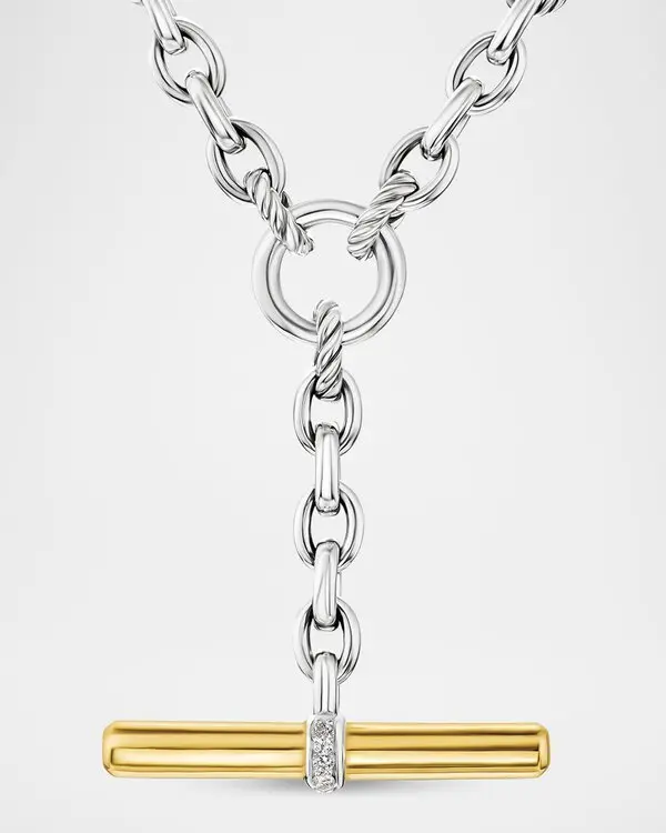 David Yurman Dy Mercer Petite Toggle Necklace - Diamond