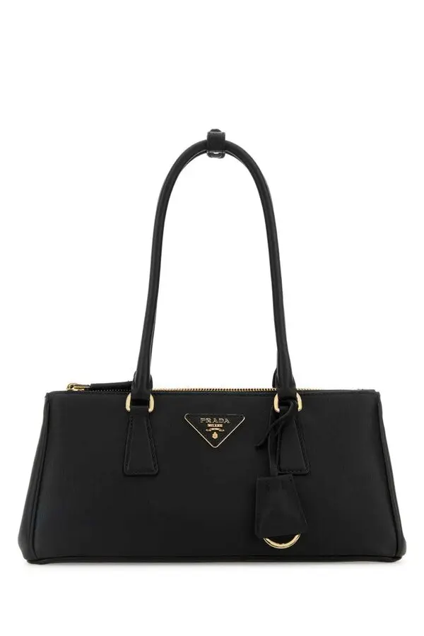 Prada Leather Shoulder Bag - Black