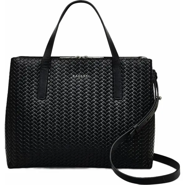 RADLEY Dukes Place Weave Zip-top Satchel - Black
