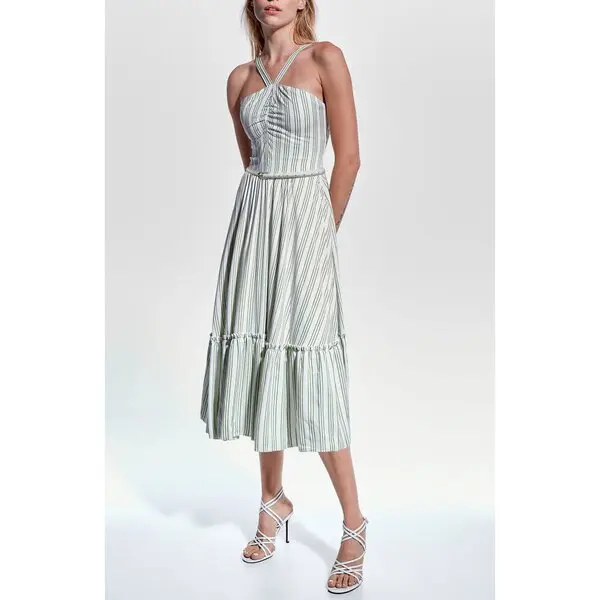 AS By DF Lexi Stripe Dress With Belt