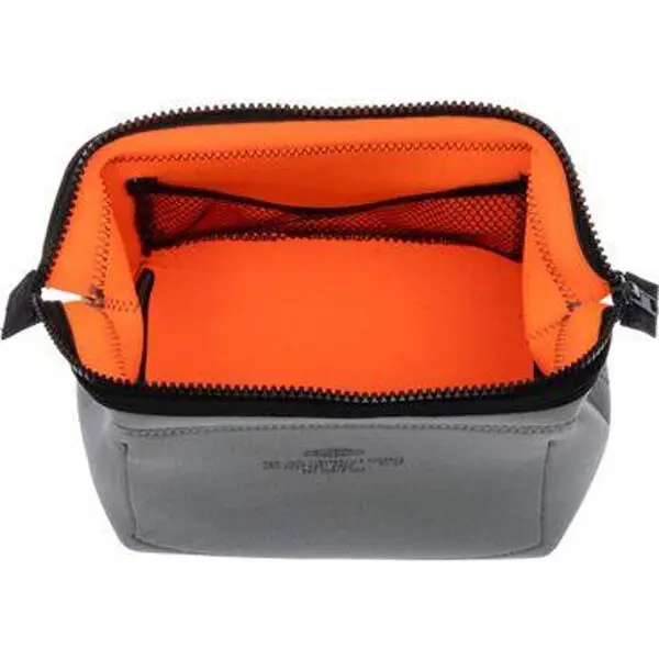 PUEBCO Wired Pouch - Light Gray & Orange