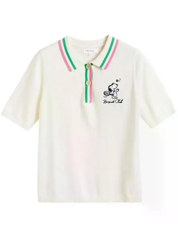 Chinti & Parker Peanuts Club Polo Top - Neutrals