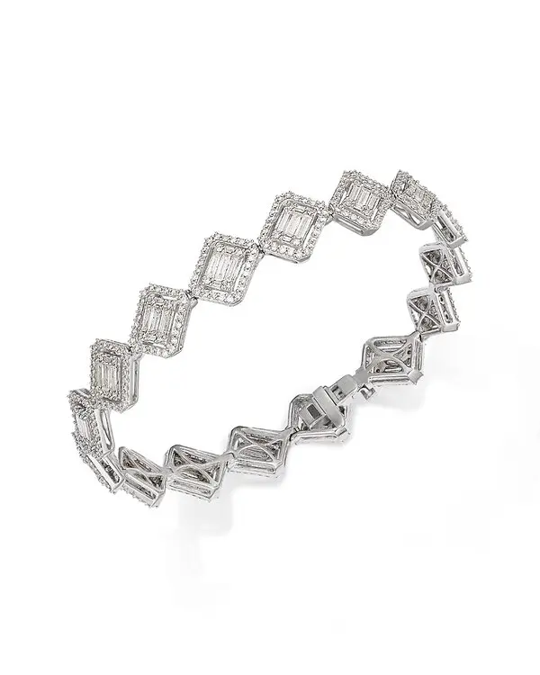 Bloomingdale'S Diamond Mosaic Bracelet In 14k Gold, 4.0 Tcw