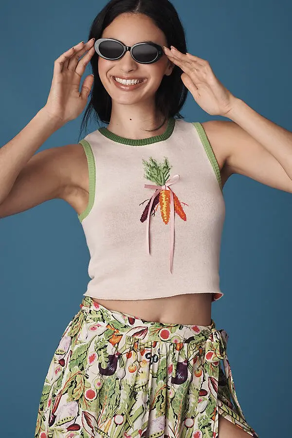 RACHEL ANTONOFF Carrot Shell Sweater