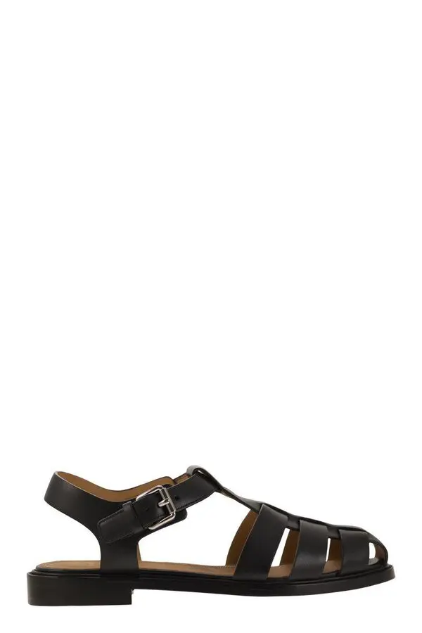 Church's Fisher Calfskin Sandal - Black