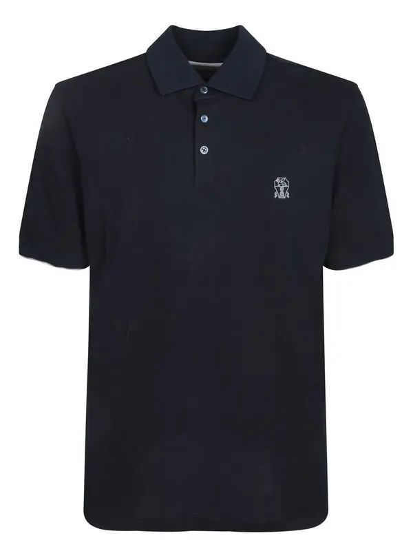 Brunello Cucinelli Logo Piqué Polo Shirt