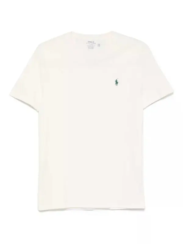 Ralph Lauren Polo Pony-embroidered T-shirt - Neutrals