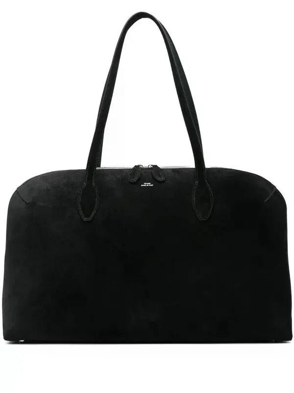 TOTÊME Suede Tote Bag - Black