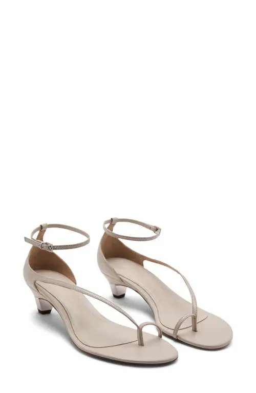 Mango Ankle Strap Kitten Heel Sandals