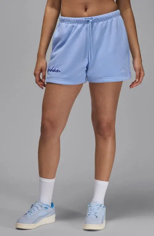 JORDAN Brooklyn Fleece Sweat Shorts - Aluminum/ White