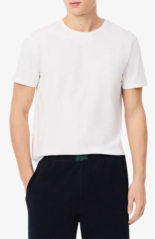 Lacoste 3-pack Cotton Crewneck T-shirts - White
