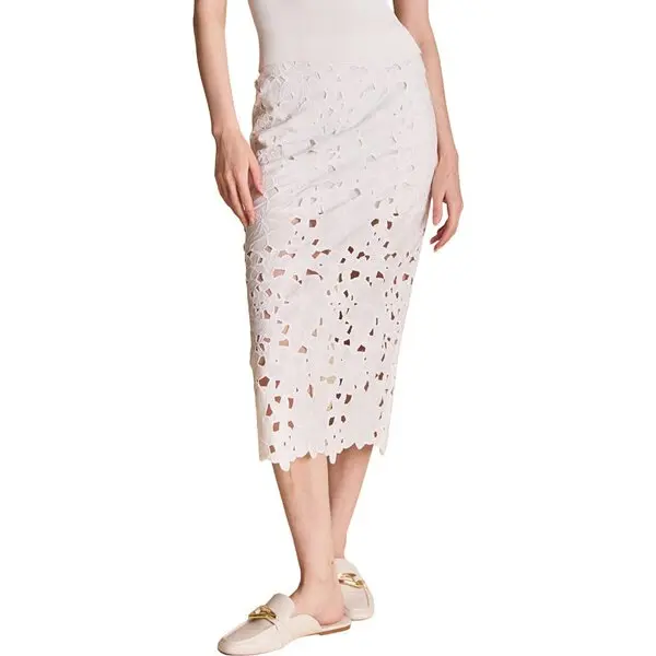 Endless Rose Cutout Lace Midi Skirt