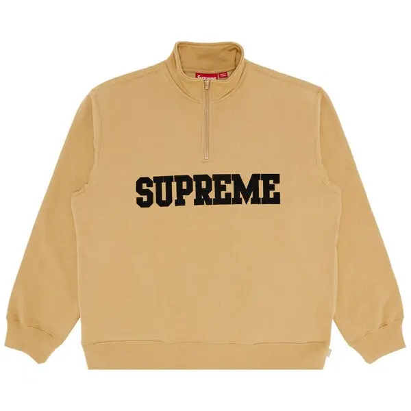 Supreme Collegiate Half Zip Pullover 'dark - Tan